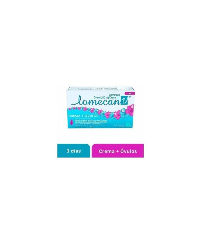 Lomecan v pack ovulos x 3 + crema x 15grs